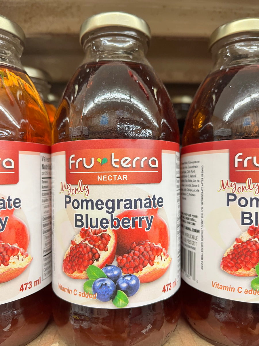 Fru Terra Pomegranate Blueberry 473mL – Mike Dean Local Grocer
